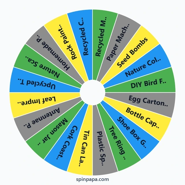 Earth Day Craft Ideas Picker Wheel - Spinpapa