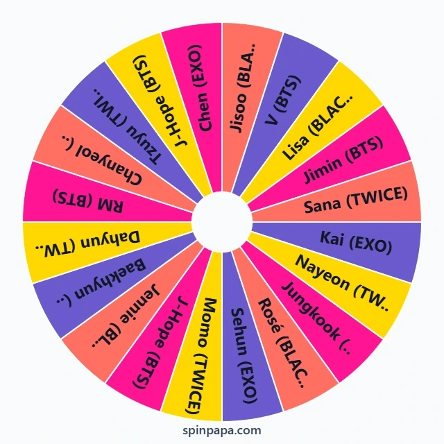 K-pop Idols Picker Wheel - Spinpapa