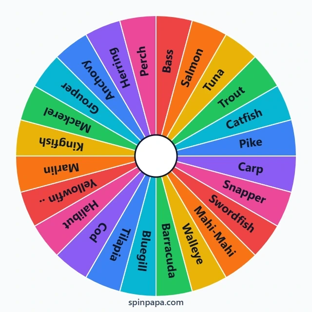 Random Fish Generator - Spin & Pick Fish Species - Spinpapa