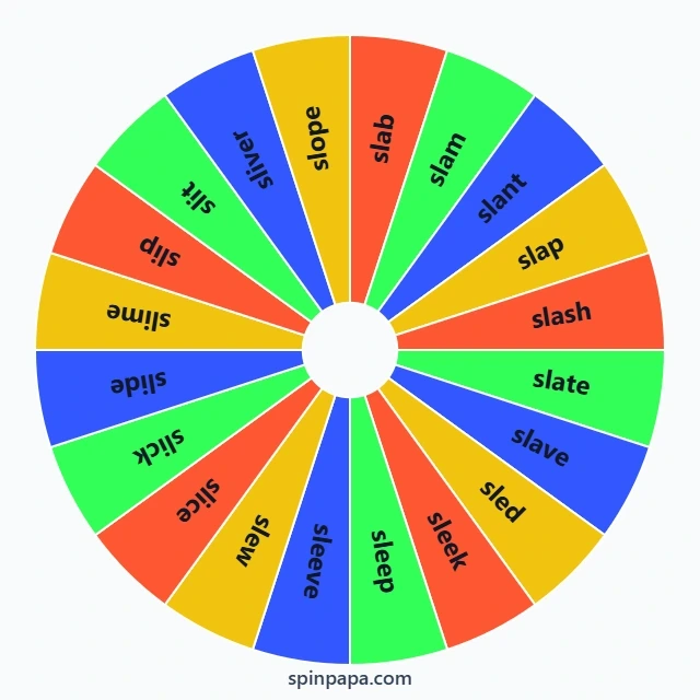 SL-Blend Words Picker Wheel - Spinpapa