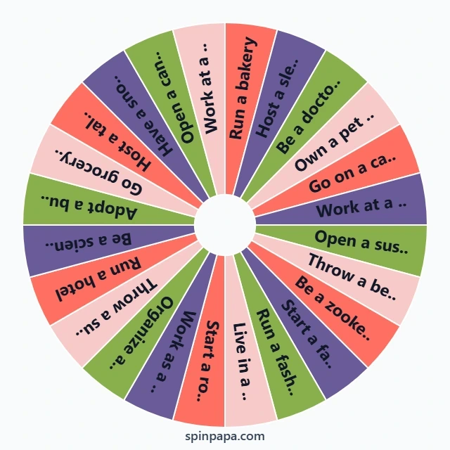 Toca Boca Role Play Ideas Picker Wheel - Spinpapa